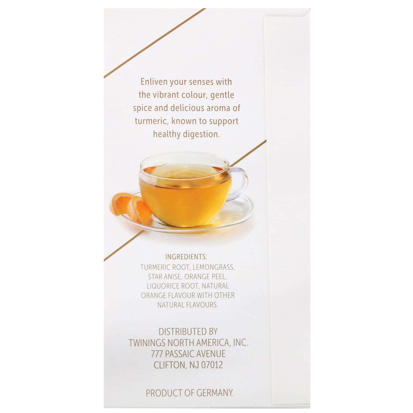 Twinings, Té de hierbas calmante, cúrcuma, naranja y anís estrellado ...