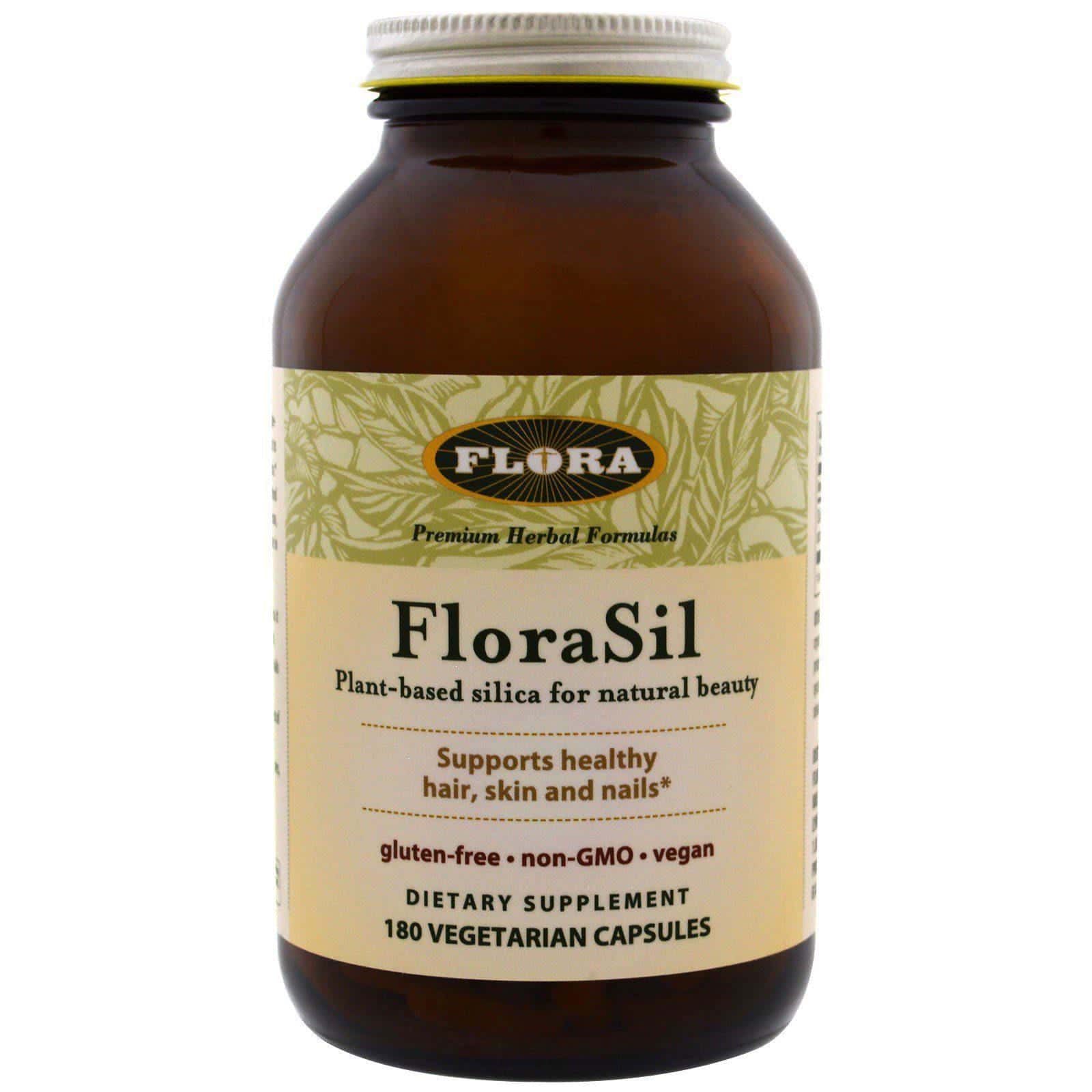 Flora, FloraSil, Plant Based Silica for Natural Beauty, 180 Vegetarian ...