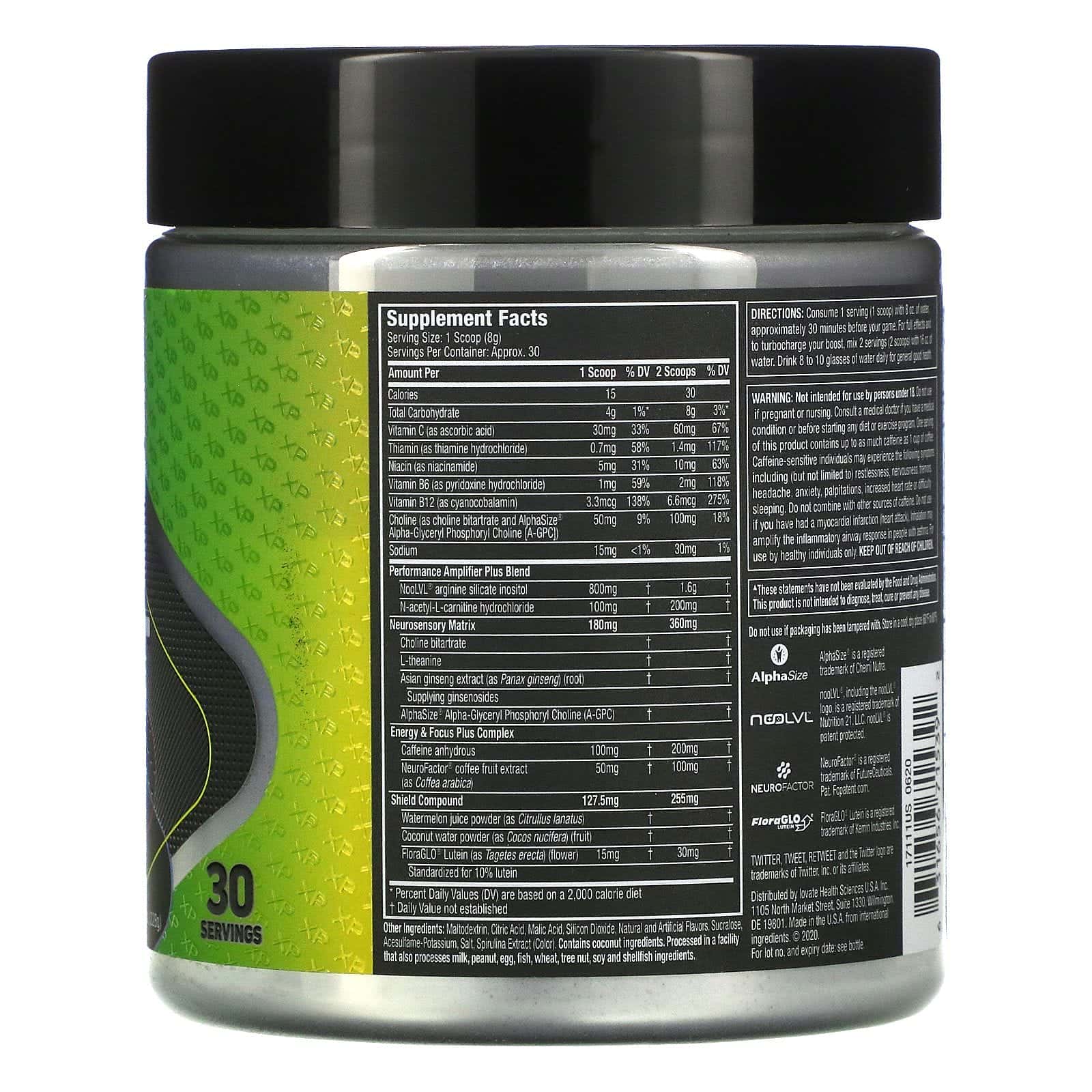 XP Sports, Boost, Pre-Game Energy + Focus Amplifier, Sour Lime Pucker ...