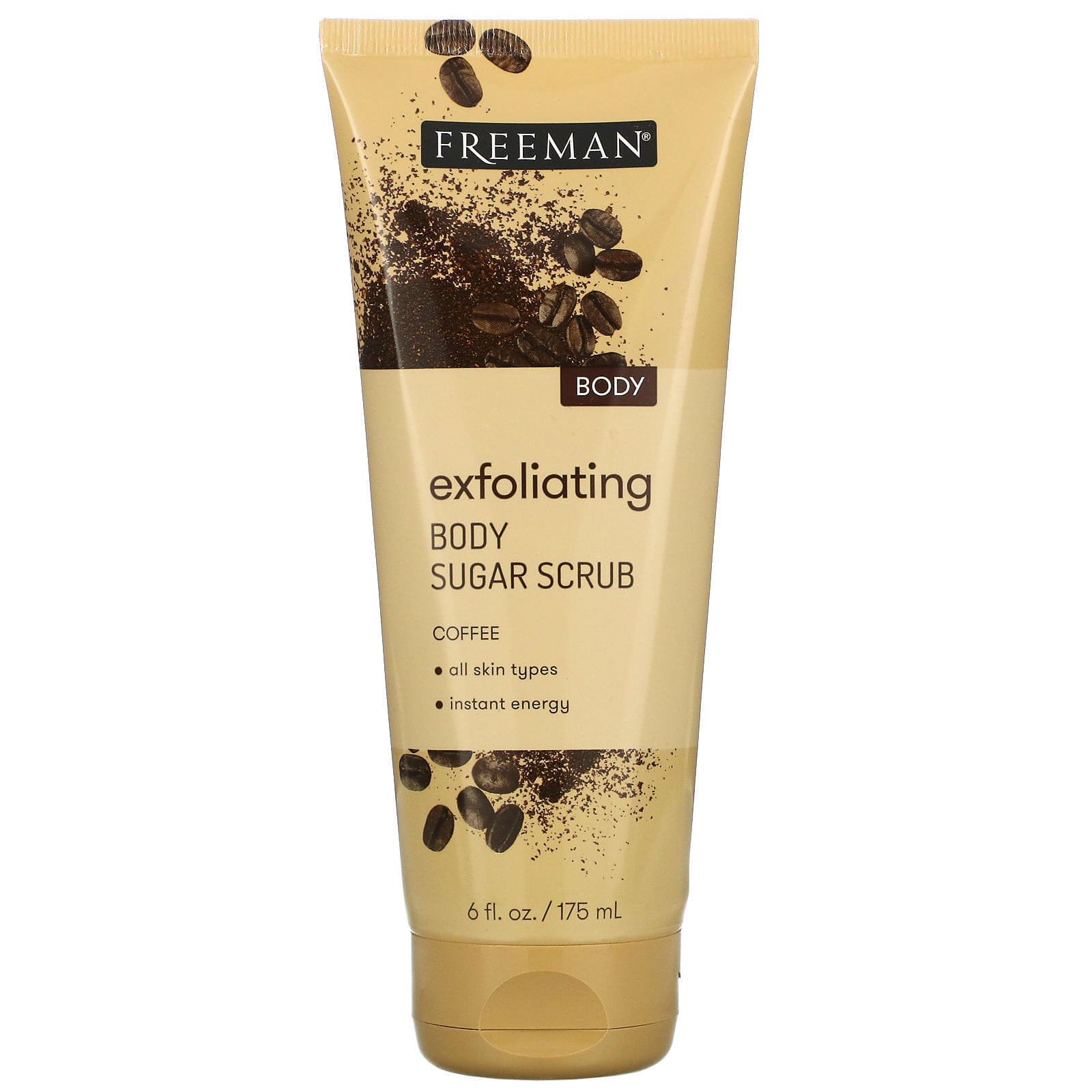Freeman Beauty, Exfoliating Body Sugar Scrub, Coffee, 6 fl oz (175 ml ...