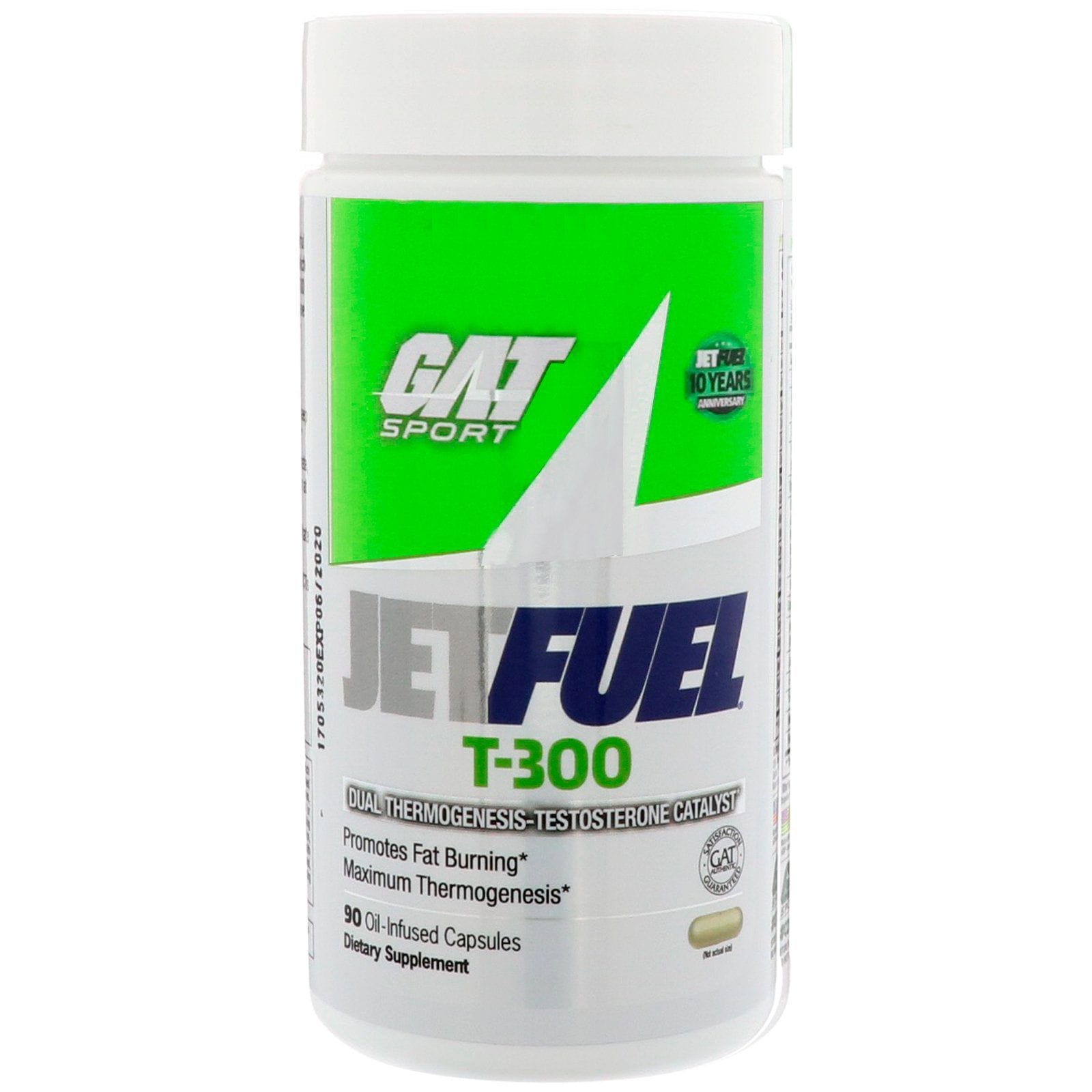 GAT, JetFUEL T-300, 90 Oil-Infused Capsules – Tienda Allnatural MX