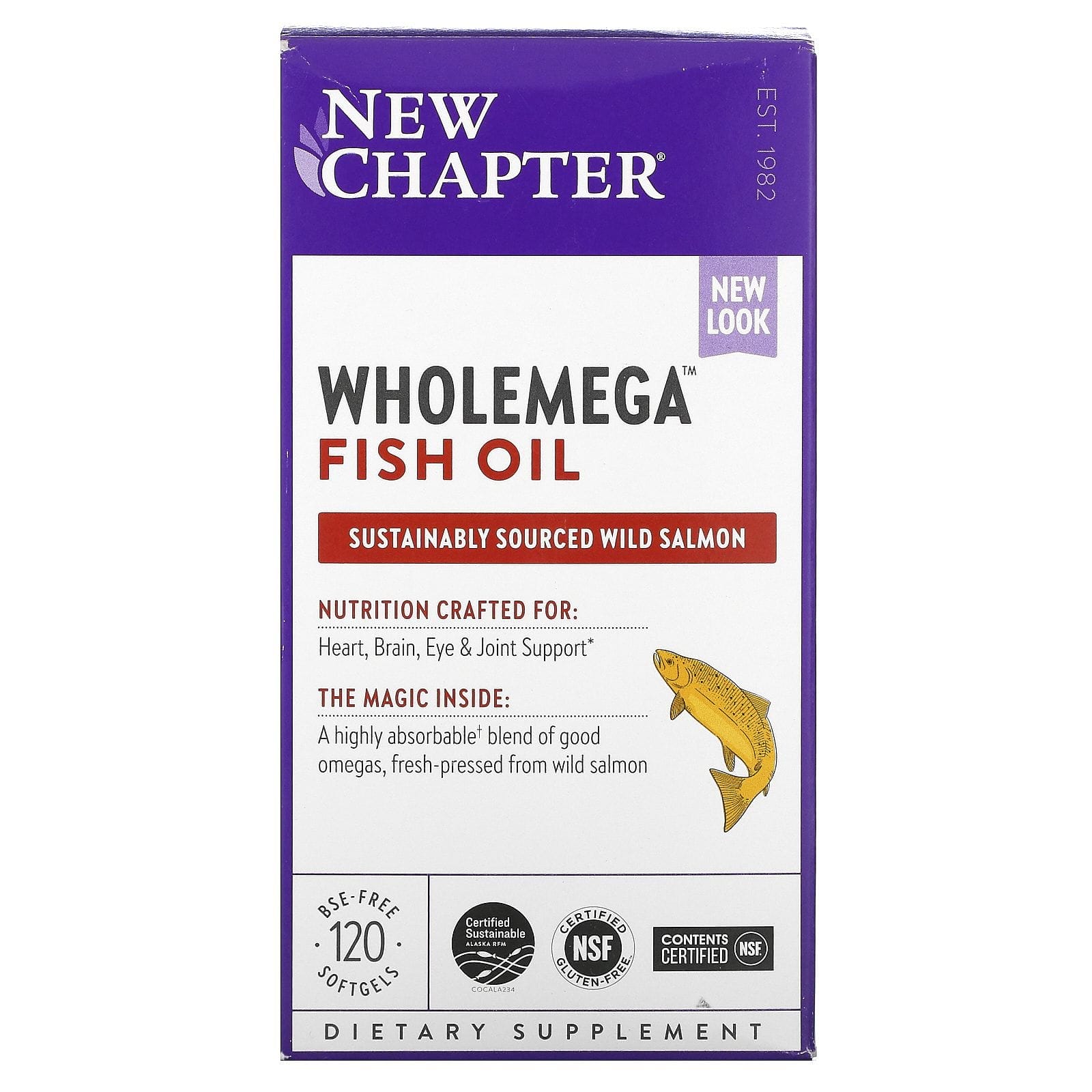 New Chapter, Wholemega Fish Oil, 120 Softgels – Tienda Allnatural MX
