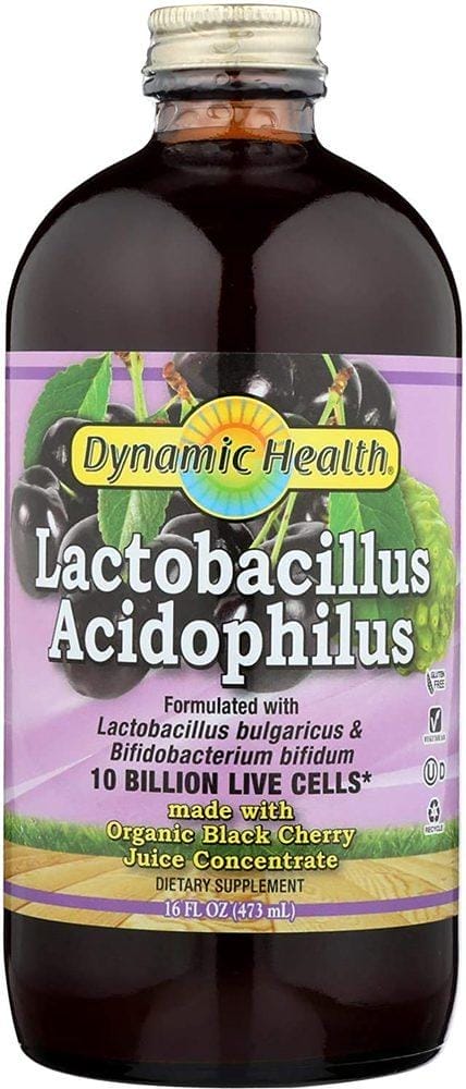 Probiotic Acidophilus Liquid Black Cherry 10 Billion, 16 fl oz (473 mL ...
